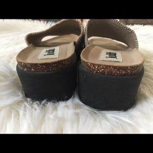 Judith | Shoes | Judith Shades Of Beige Fabric Wedge Slidessize 8m ...